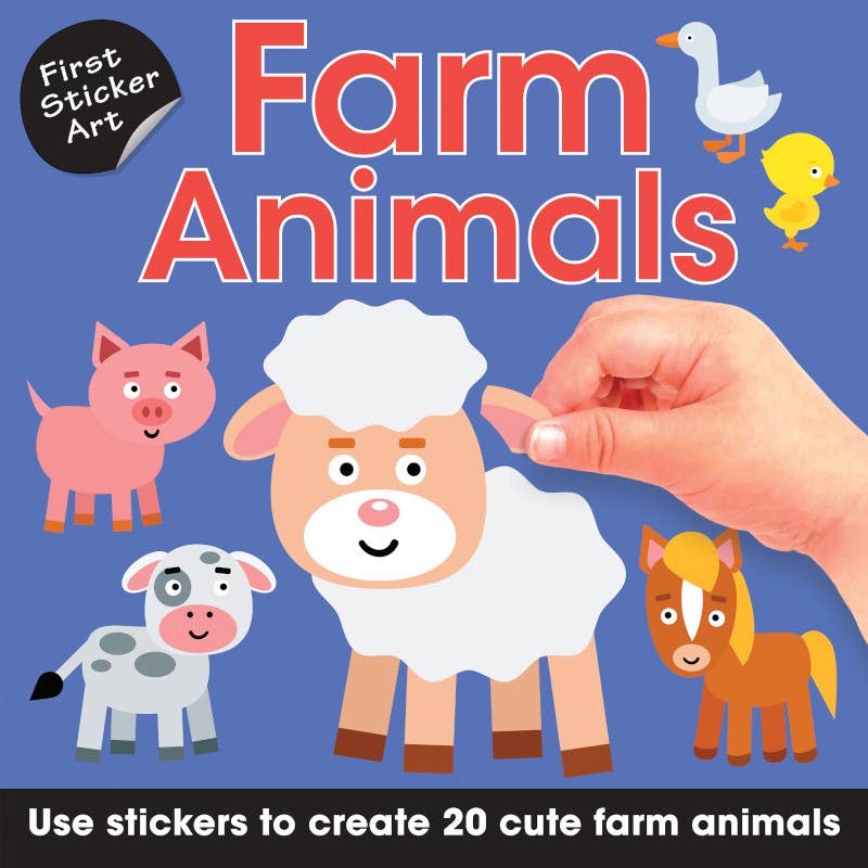 First Sticker Art: Farm Animals – Little Sadie James